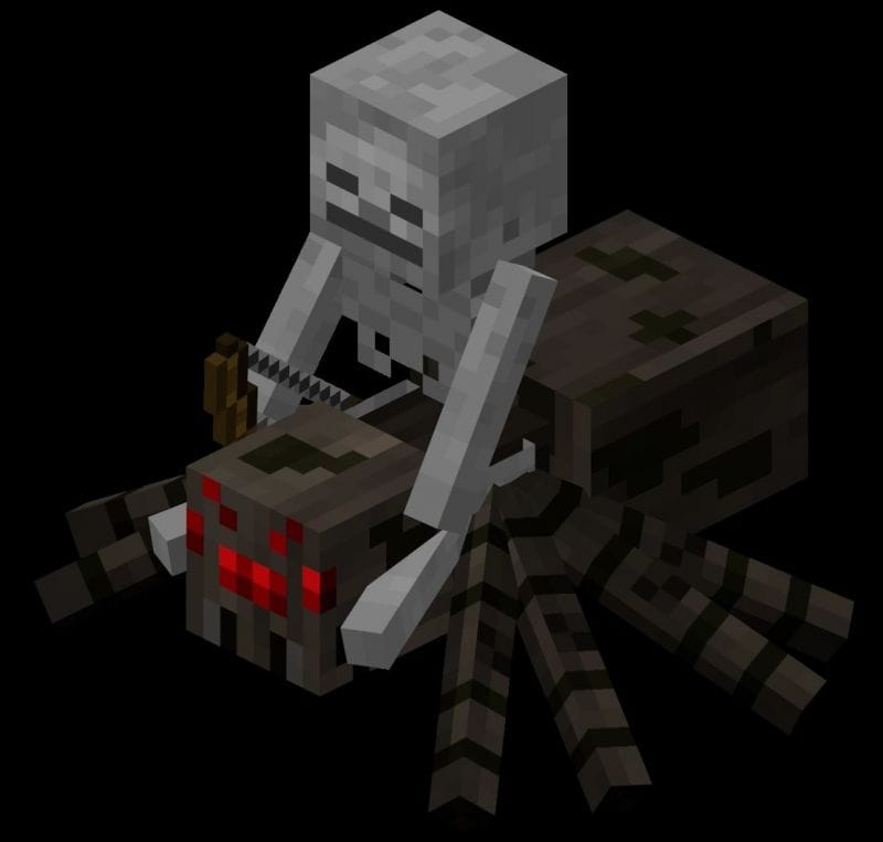 Spider Jockey in Minecraft- Spawning & Behavior