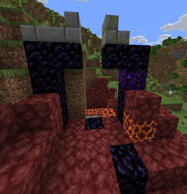 Ruined Portal in Minecraft