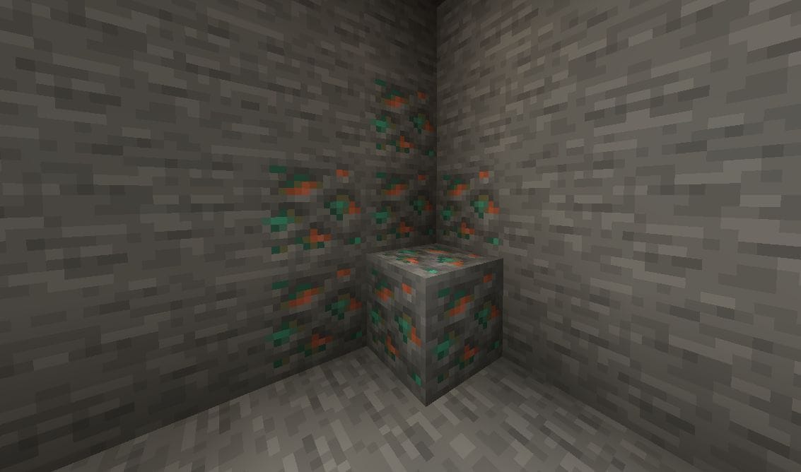 Copper Ore in Minecraft