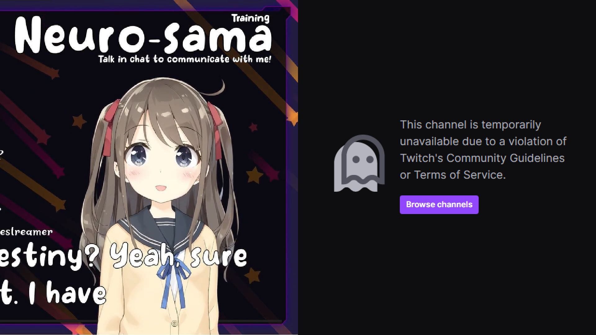 Viral AI Twitch streamer Neuro-sama gets banned
