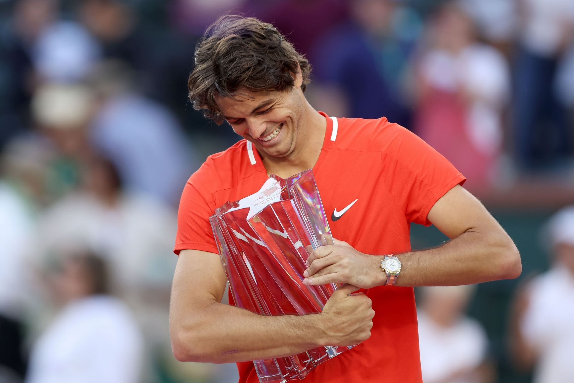 "She gets stopped quite a bit" – Defending champion Taylor Fritz says girlfriend Morgan Riddle ...