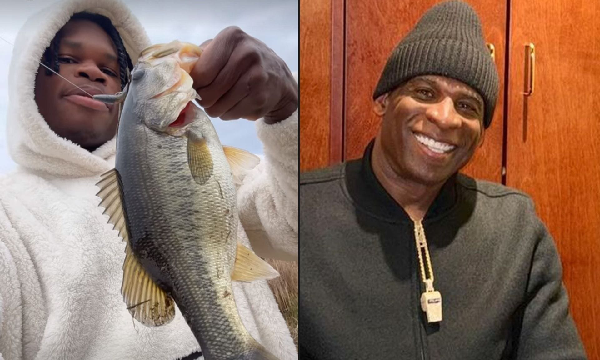 “Oh my god” “Jesus” - Deion Sanders exclaims as Travis Hunter catches a ...