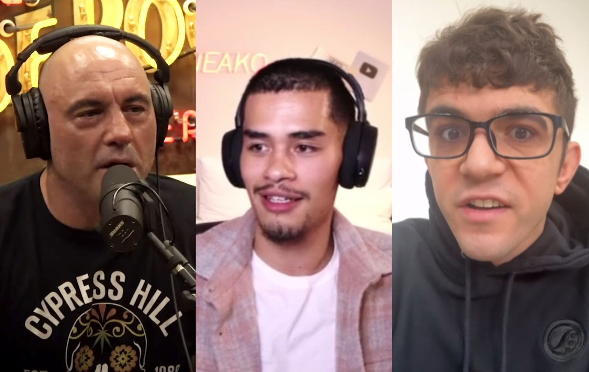 "What the f**k?" - Sneako responds as Joe Rogan calls him a "bully ...