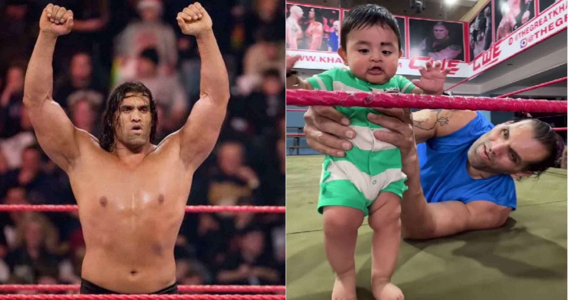 The Great khali Son Enjoying Wrestling Ring: भारतीय WWE दिग्गज The ...