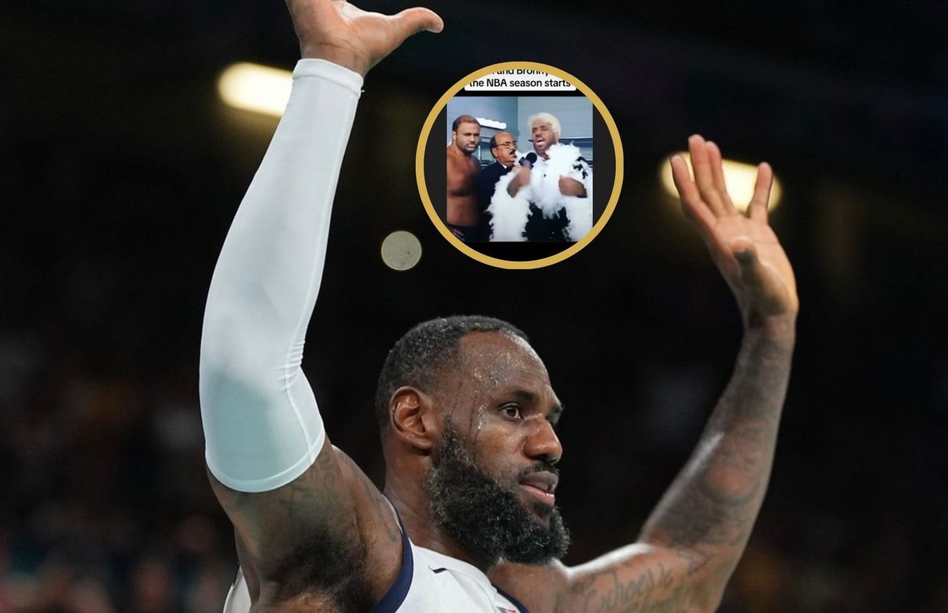 LeBron James in stitches over Ric Flair meme depicting his craze to ...