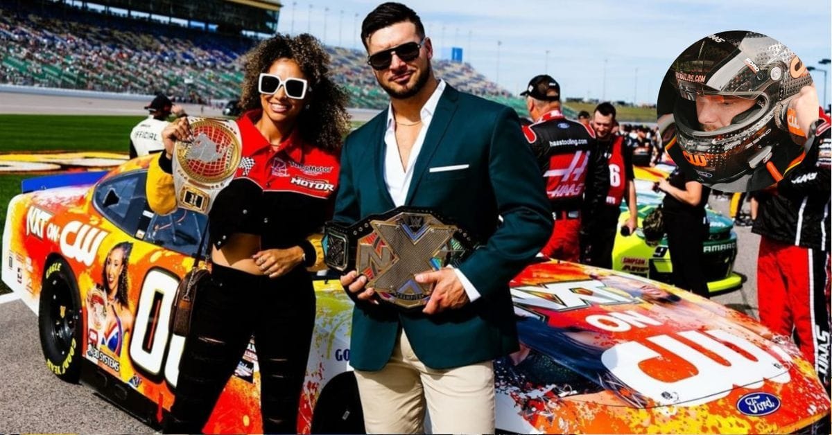 WWE Superstars Kelani and “All Ego” Ethan Page pose in front of Cole ...