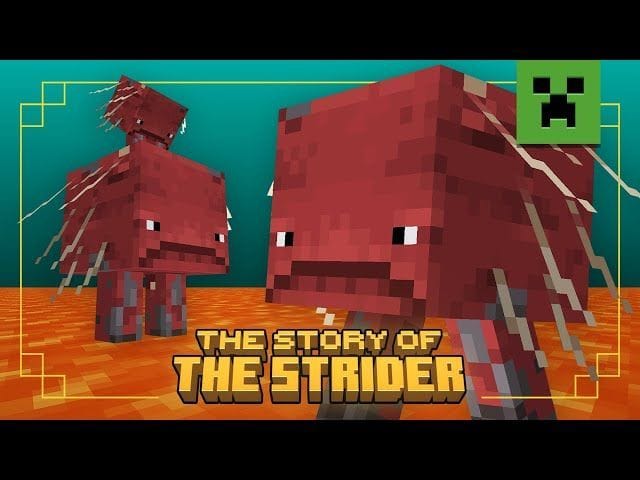 How to find and ride a strider in Minecraft