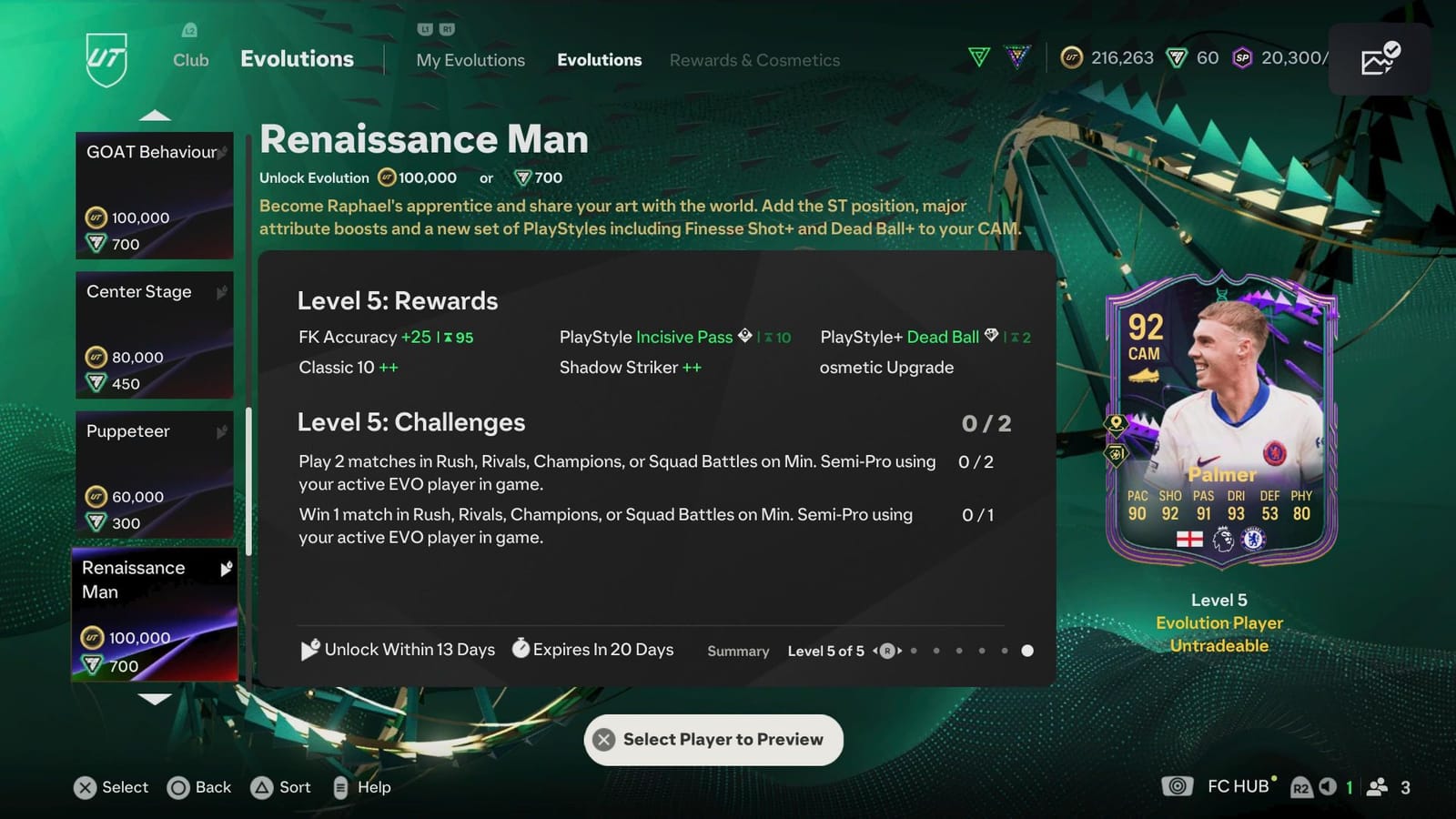 EA FC 25 Renaissance Man Evolution guide: Best players to use, all upgrades, requirements, and more
