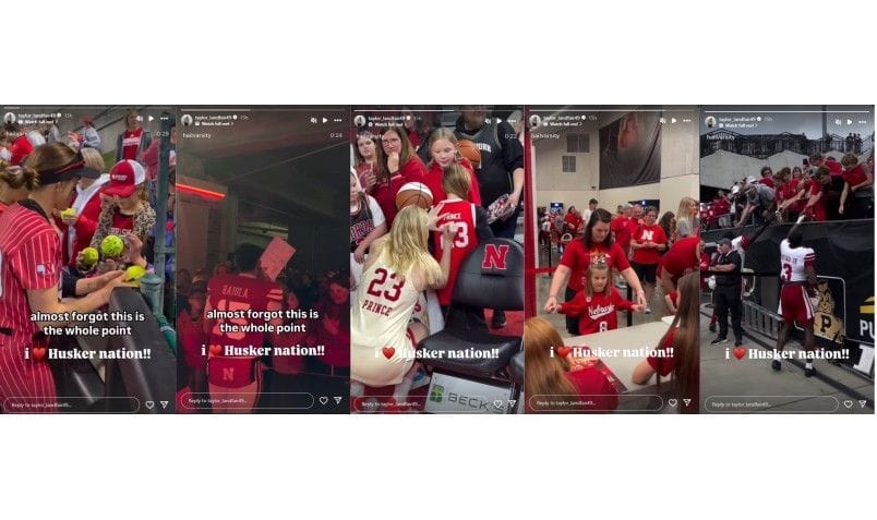 Nebraska Volleyball's Taylor Landfair drops 3-word heartfelt message ...